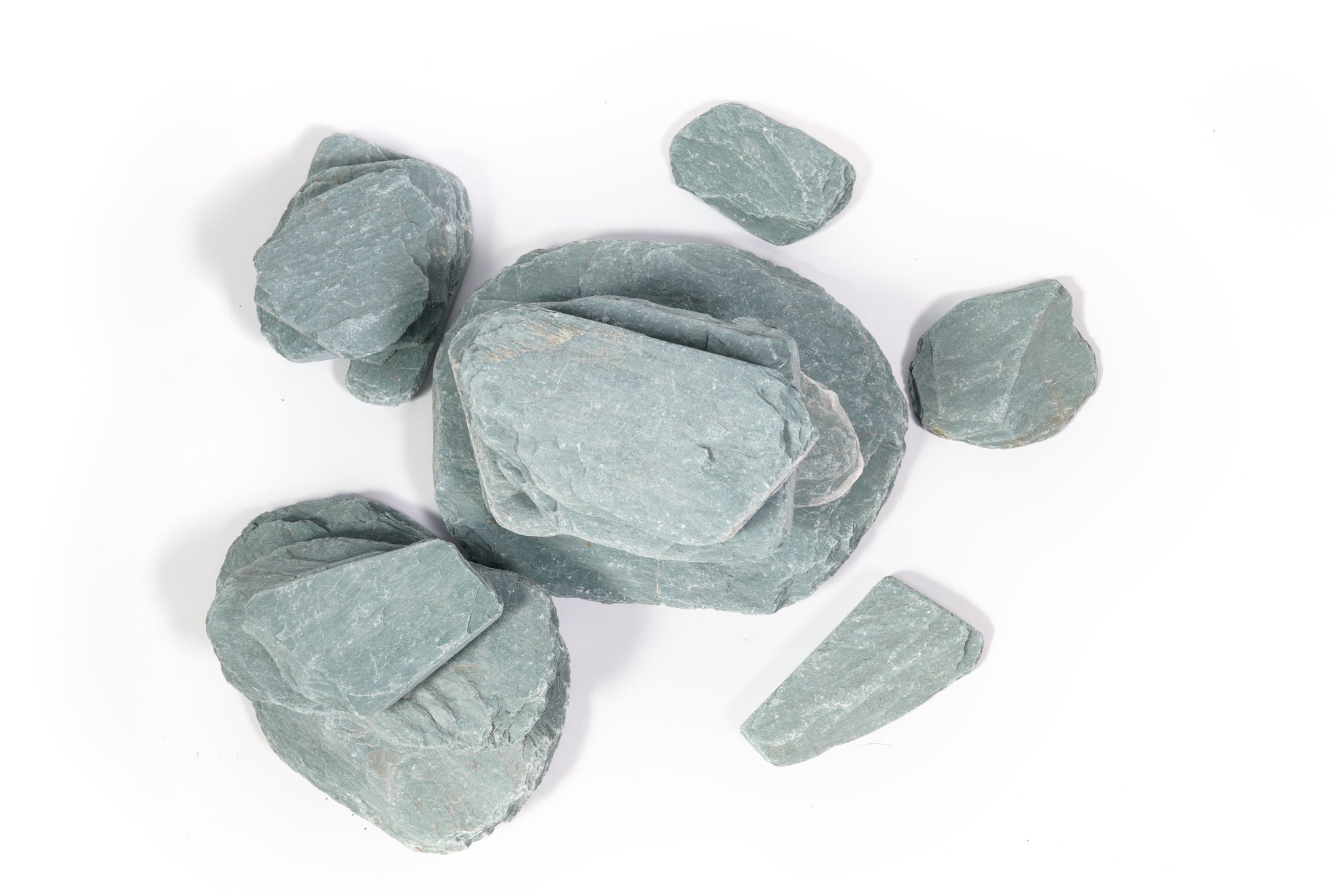 LANDEN River Slate Stone Natural Rocks for Aquariums(18lbs,3-9 in) 13p ...