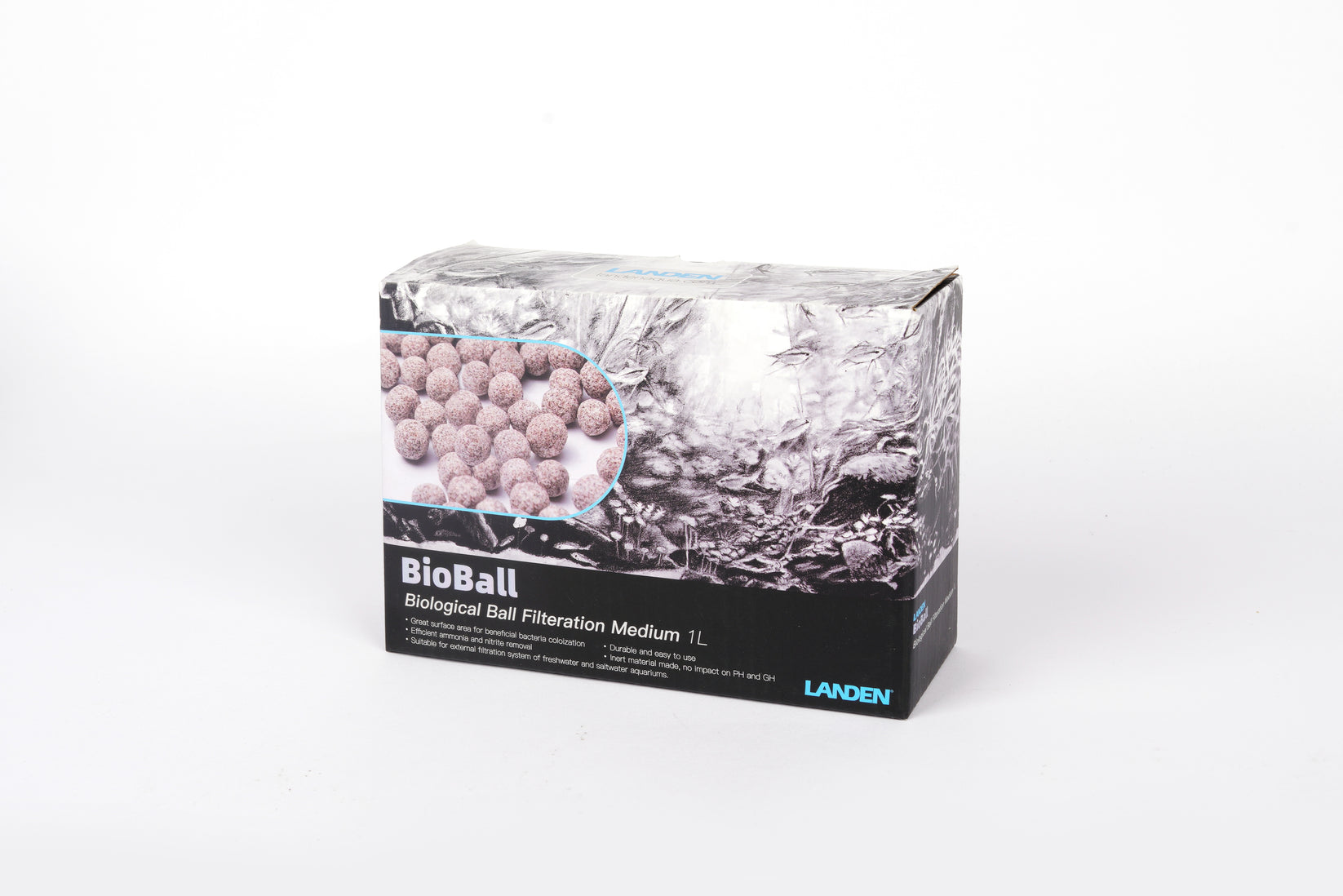 LANDEN Aquarium Filter BioBall Biological Ball Filtration Medium 1L ...
