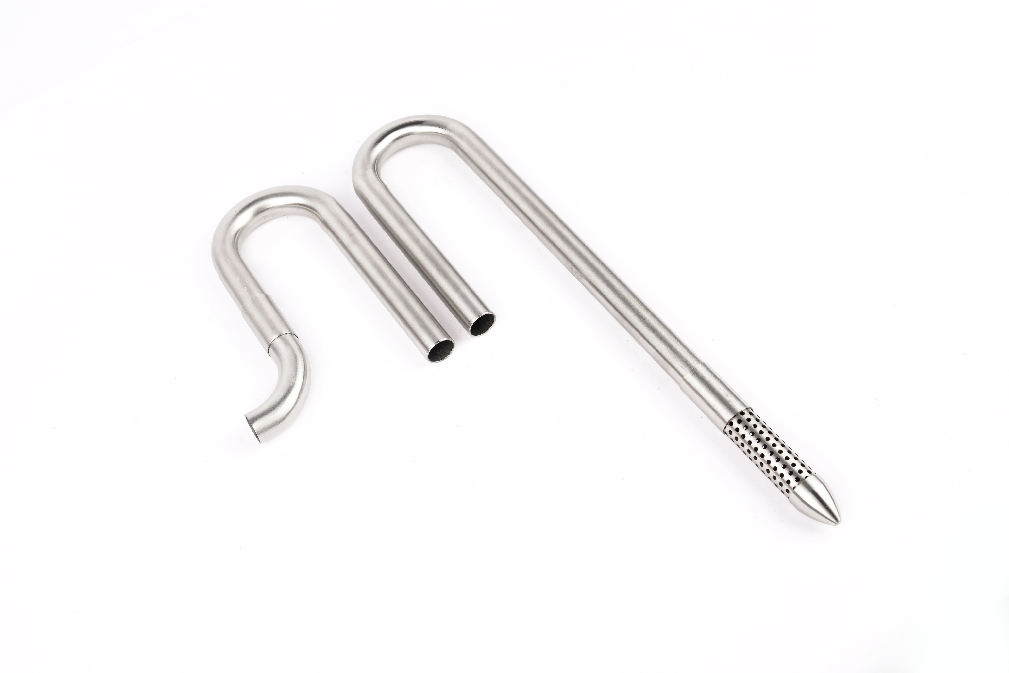 LANDEN 304 Stainless Steel Lily Pipes with Clamps for Rimless Glass Aq ...