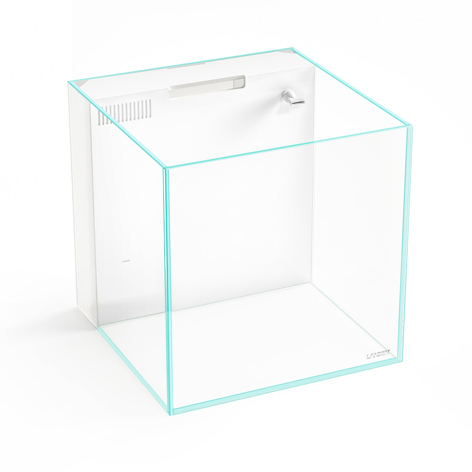 LANDEN AIO Rear Filtration Tank Kits,Rimless Low Iron Aquarium Tank wi ...