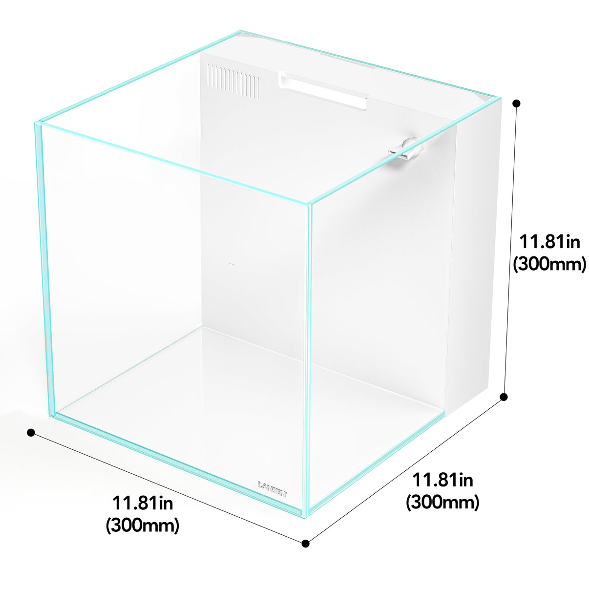 LANDEN AIO Rear Filtration Tank Kits,Rimless Low Iron Aquarium Tank wi ...