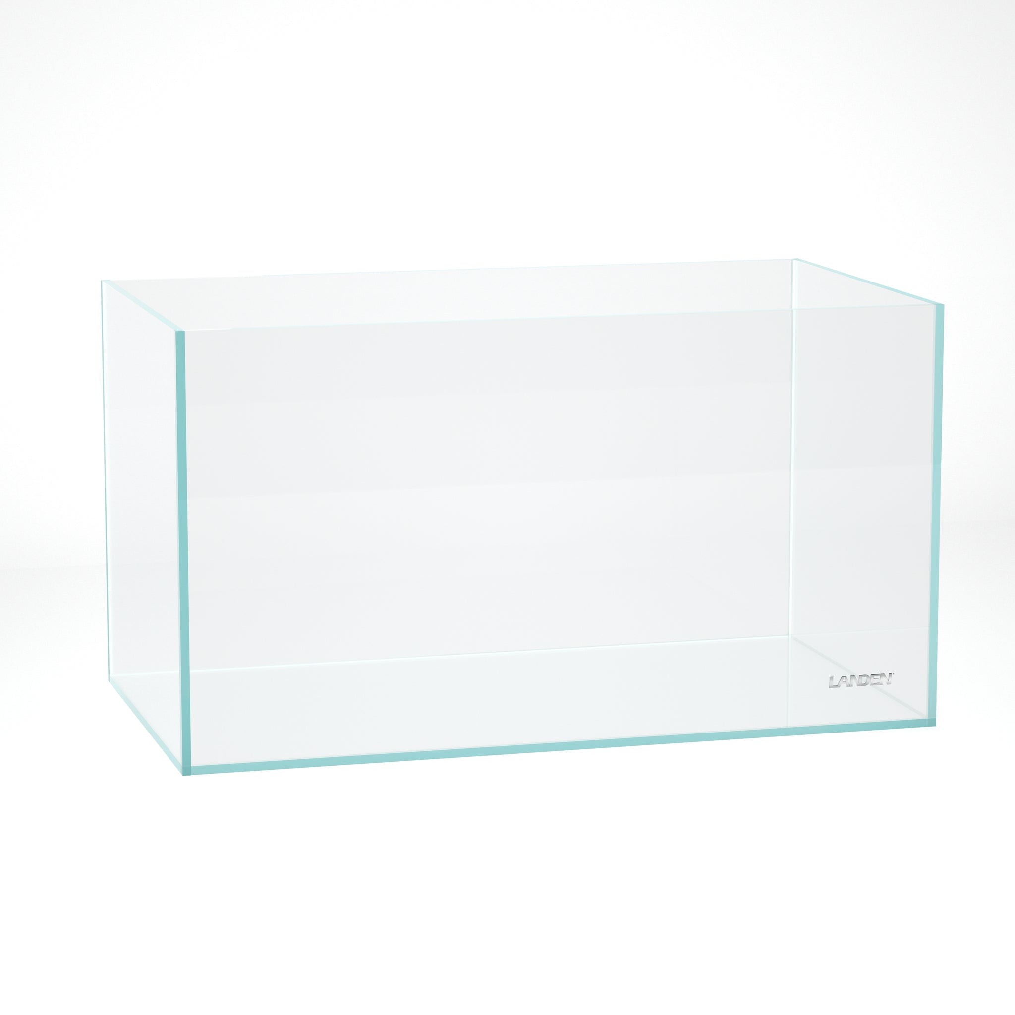 Landen 90P 55 Gallon Rimless Low Iron Aquarium Tank, 35.43" W× 19.69 ...
